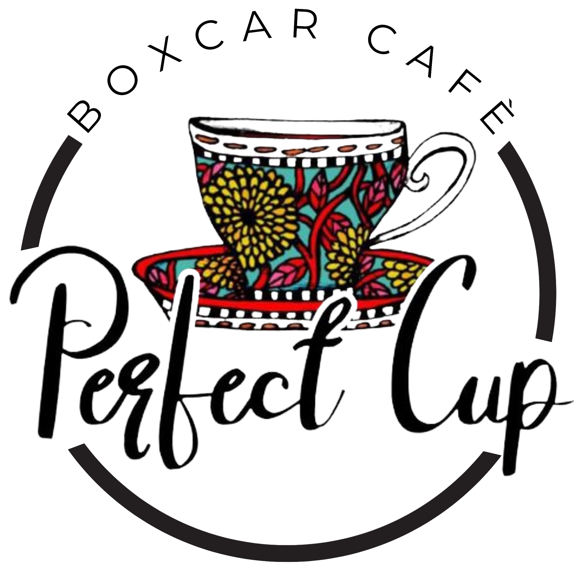 Perfect Cup Boxcar Cafe logo